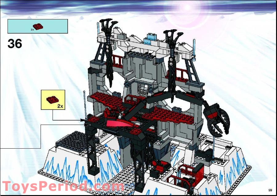 LEGO 4748 Ogel's Mountain Fortress Instructions and Parts List