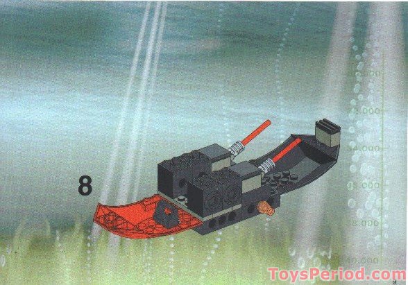 LEGO 4793 Ogel Shark Sub Instructions and Parts List