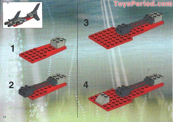 LEGO 4793 Ogel Shark Sub Instructions and Parts List