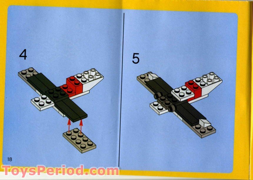LEGO 4918 Mini Flyers Instructions and Parts List
