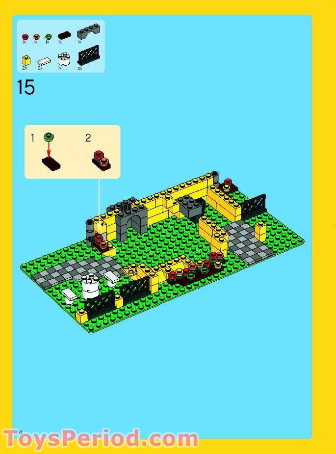 LEGO 4996 Beach House Instructions and Parts List