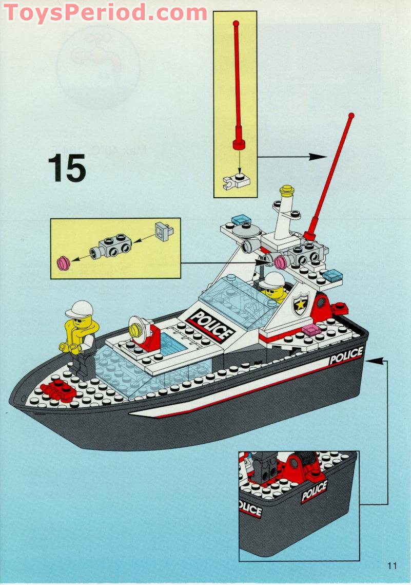 LEGO 4012 Wave Cops Instructions and Parts List