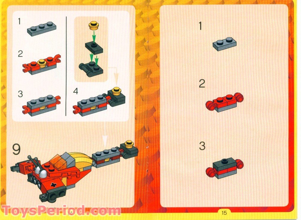 LEGO 4413 Arachno Pod Instructions and Parts List