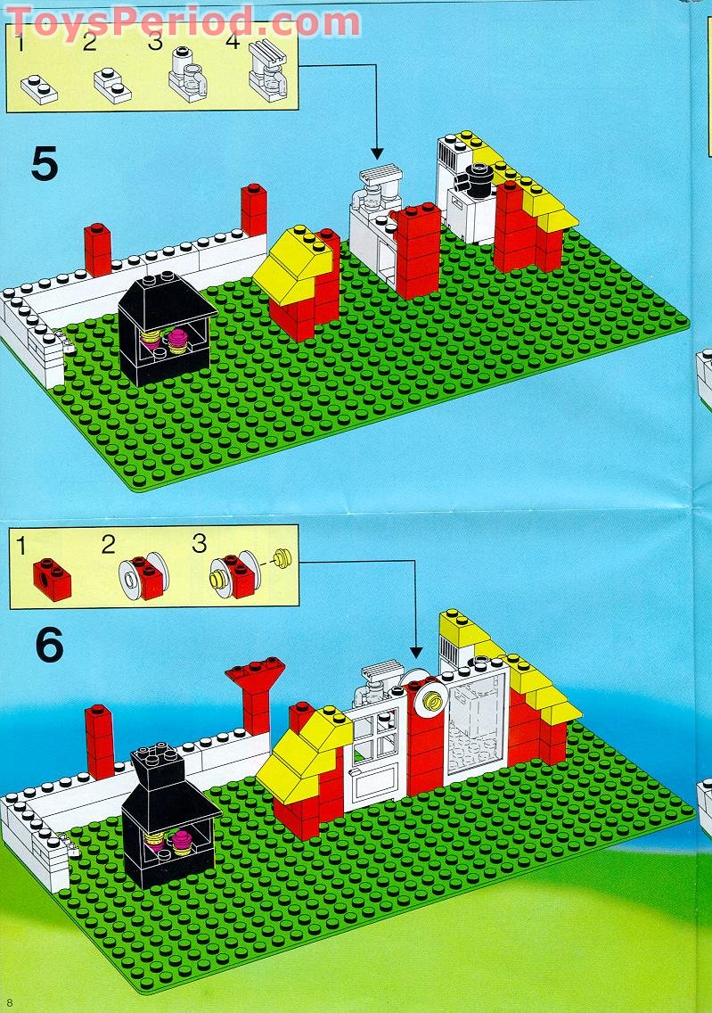 LEGO 6388 Holiday Home with Caravan Instructions and Parts List