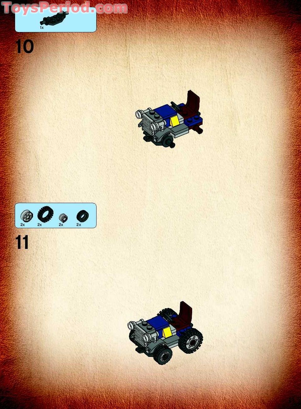 LEGO 7628 Peril in Peru Instructions and Parts List