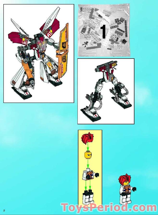 LEGO 7714 Golden Guardian (Limited Gold Edition) Instructions and Parts ...