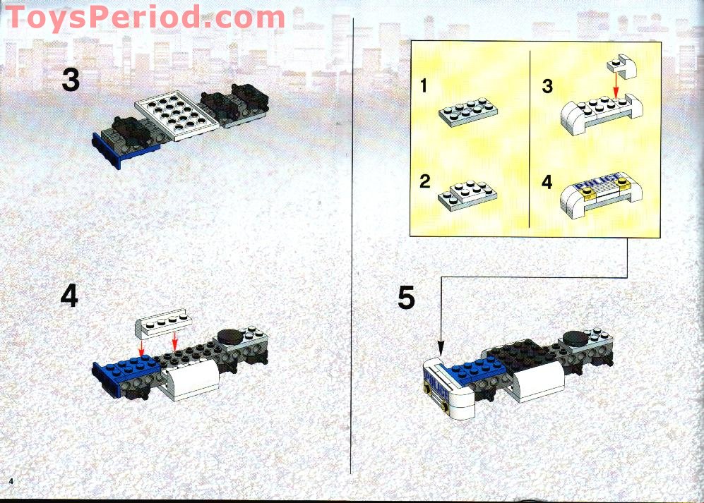 LEGO 7034 Surveillance Truck Instructions and Parts List