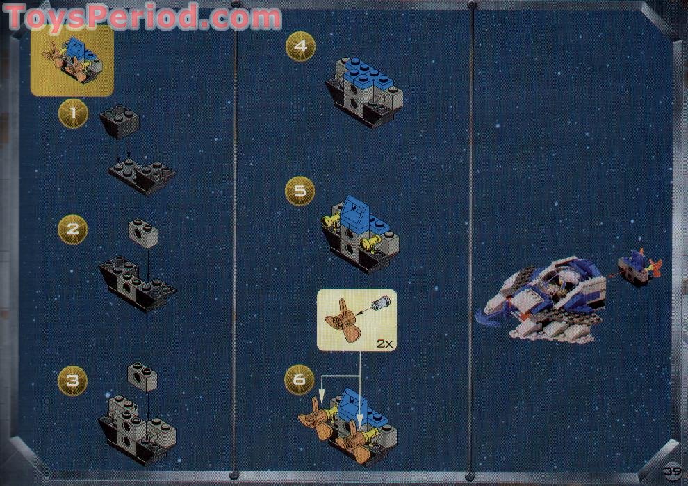 LEGO 7161 Gungan Sub Instructions and Parts List