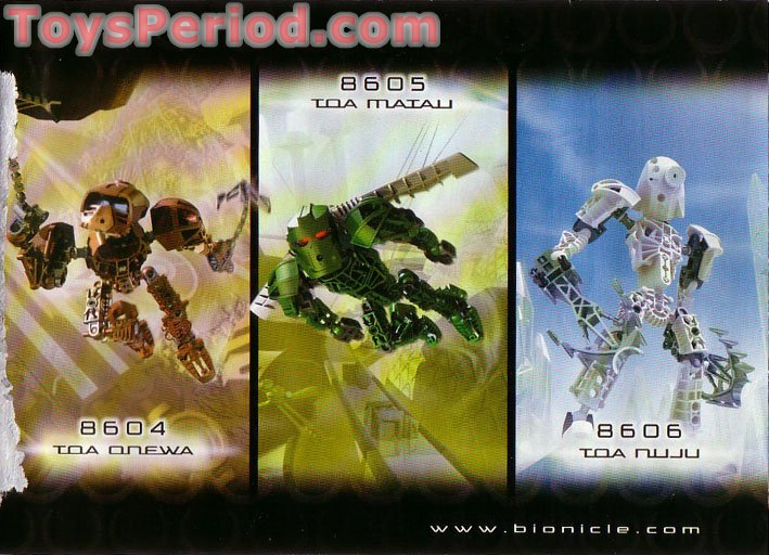 LEGO 8602 Toa Nokama Instructions and Parts List