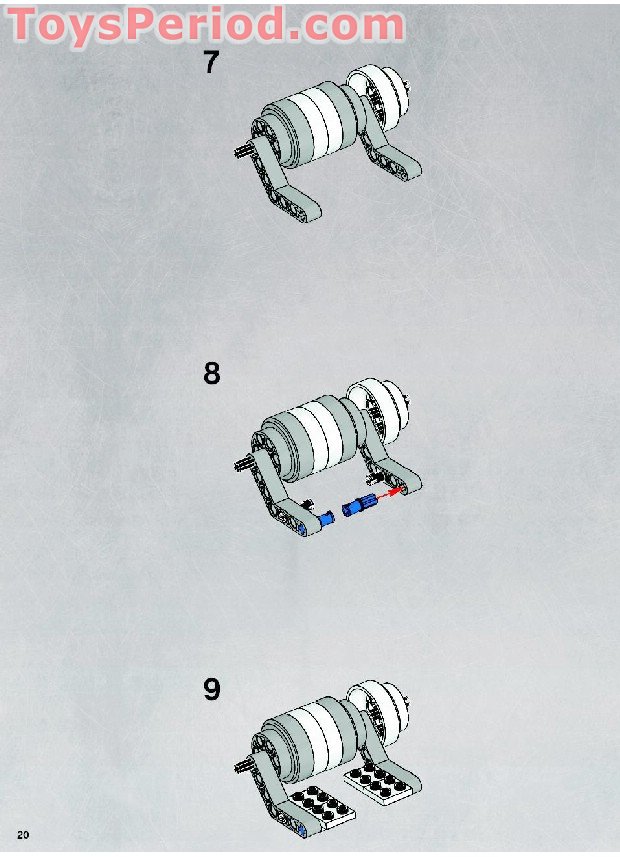 LEGO 8019 Republic Attack Shuttle Instructions and Parts List