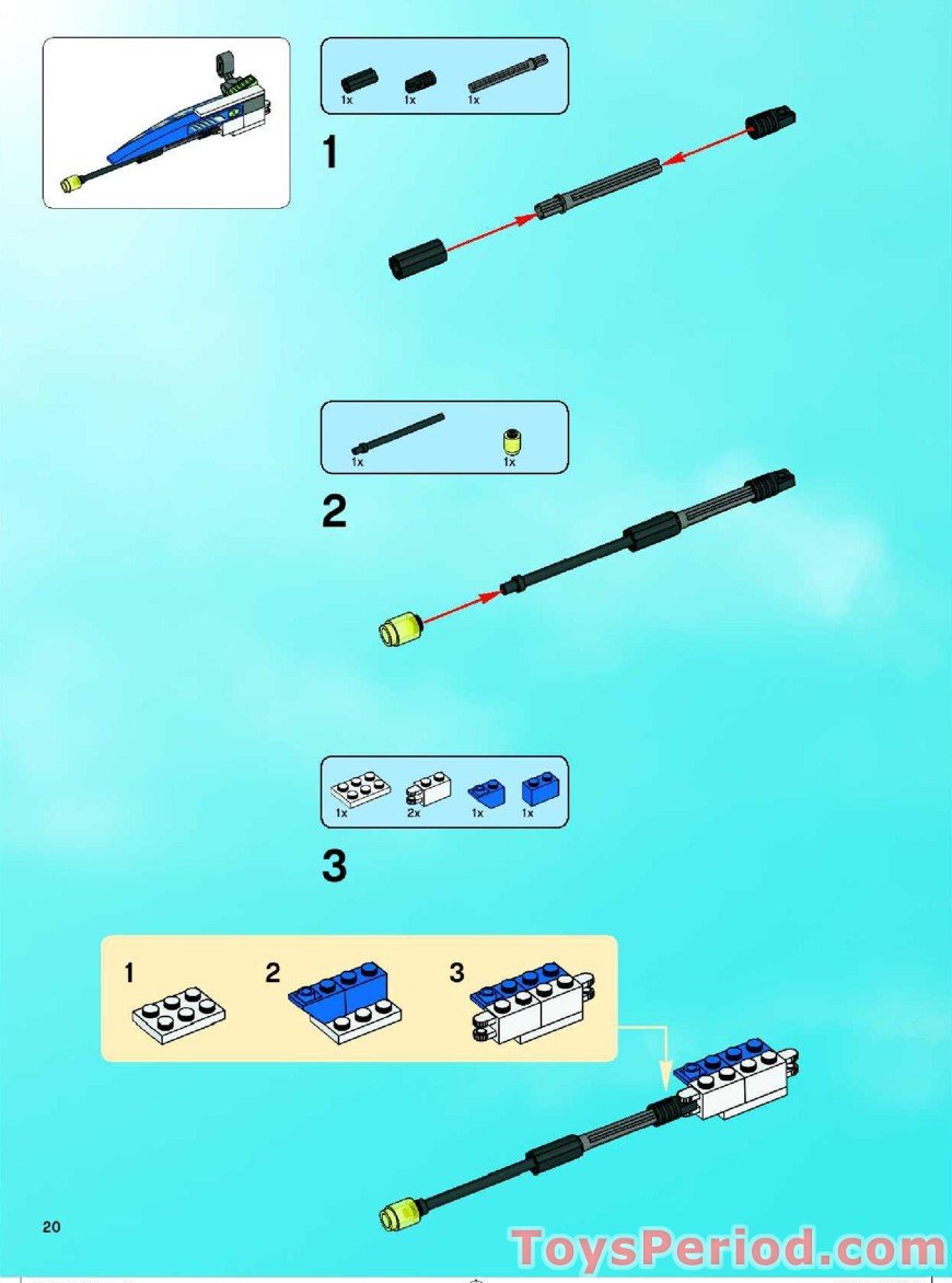 LEGO 8118 Hybrid Rescue Tank Instructions and Parts List