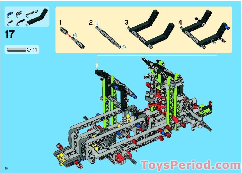 LEGO 8274 Combine Harvester Instructions and Parts List