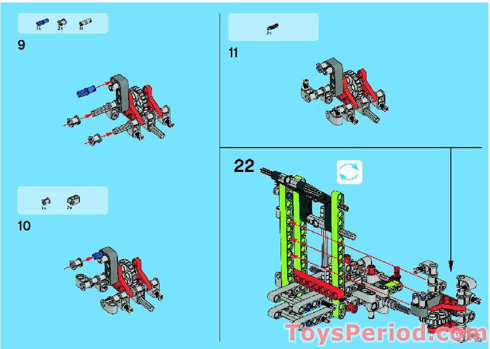 LEGO 8274 Combine Harvester Instructions and Parts List