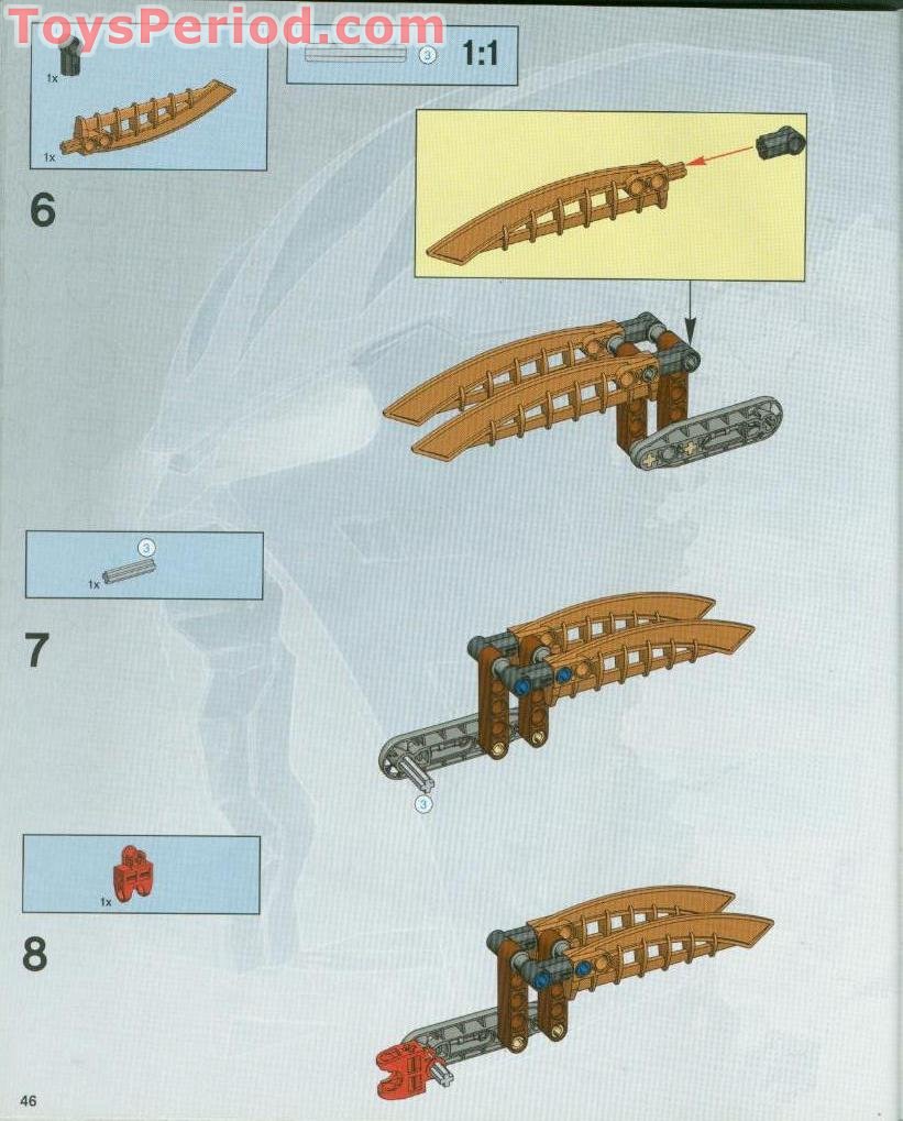LEGO 8595 Takua and Pewku Instructions and Parts List
