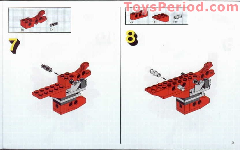 LEGO 8210 Nitro GTX Bike Instructions and Parts List