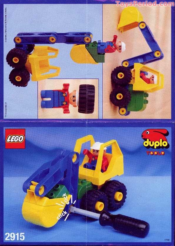 LEGO 2915 Mini Digger Instructions and Parts List