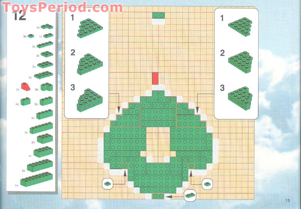 LEGO 3724 LEGO Dragon Instructions and Parts List