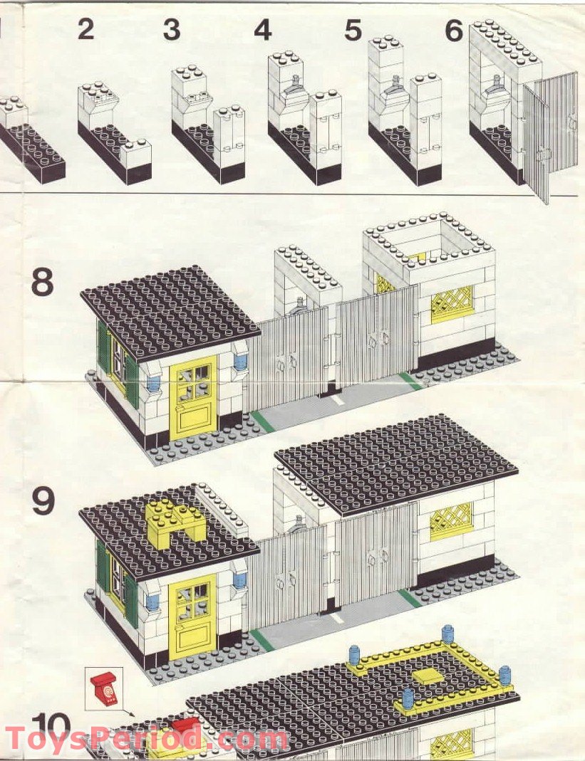 LEGO 588 Police Headquarters Instructions and Parts List