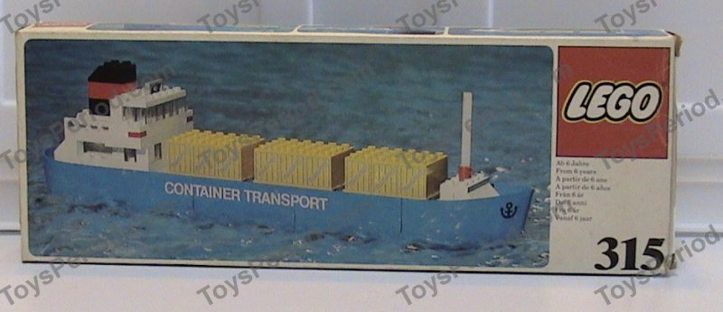 LEGO 315-2 Container Transport Ship Instructions and Parts List