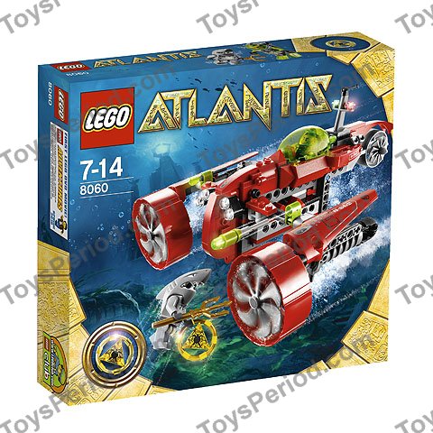 LEGO 8060 Typhoon Turbo Sub Instructions and Parts List