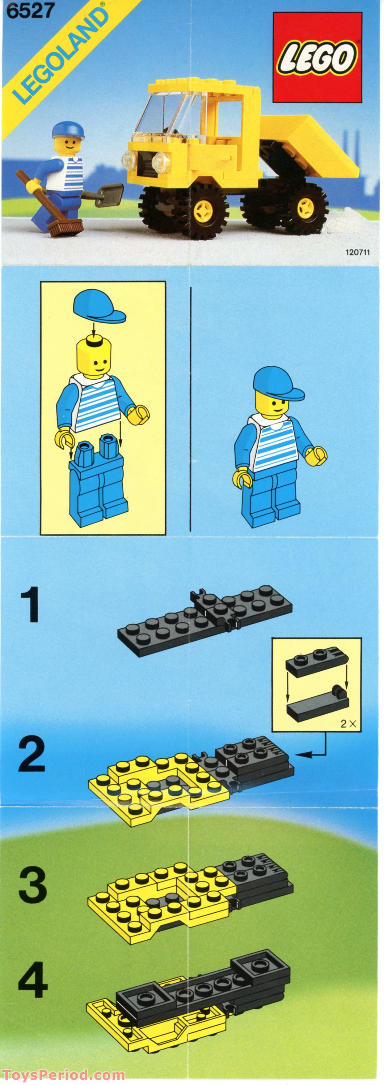 LEGO 6527 Tipper Truck Instructions and Parts List