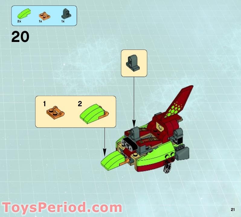 LEGO 70702 Warp Stinger Instructions and Parts List