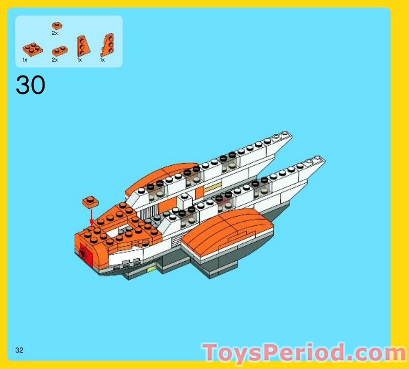 LEGO 7345 Transport Chopper Instructions and Parts List
