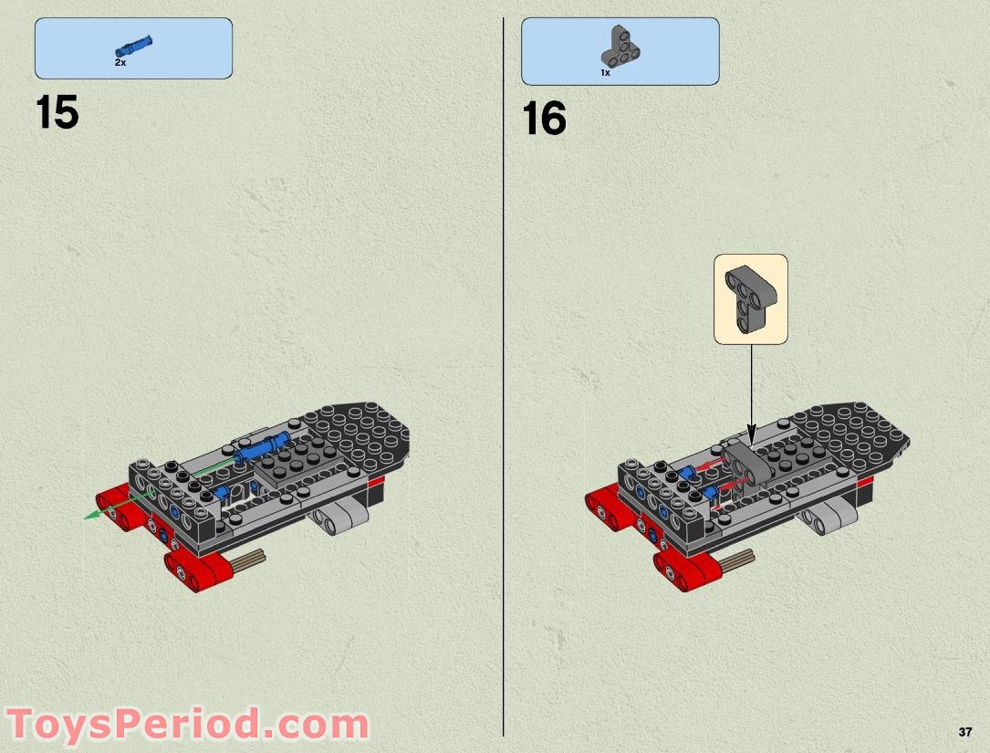LEGO 75018 Jek-14's Stealth Starfighter Instructions and Parts List