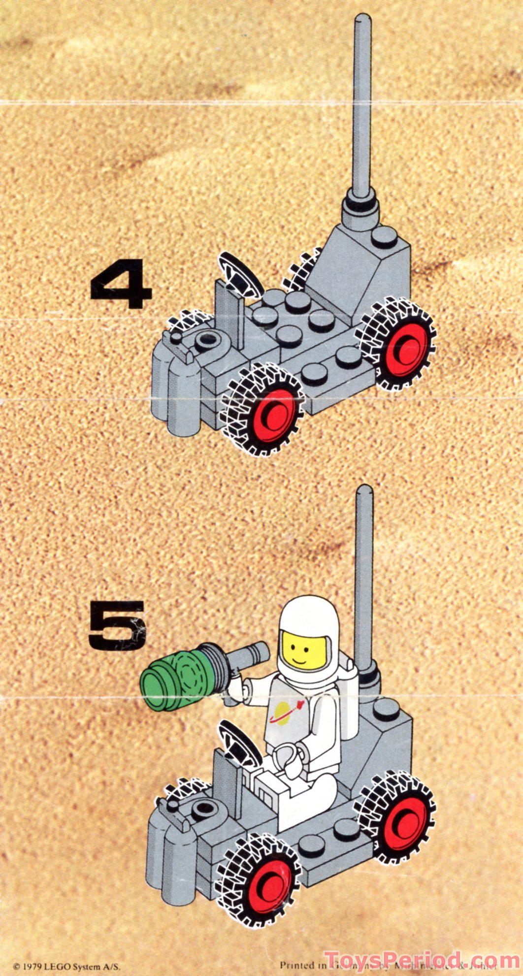 LEGO 886 Space Buggy Instructions and Parts List
