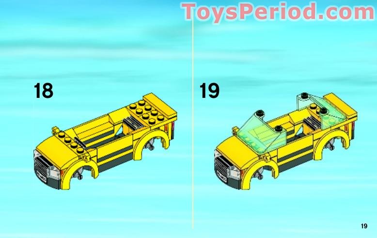 LEGO 4435 Car and Caravan Instructions and Parts List