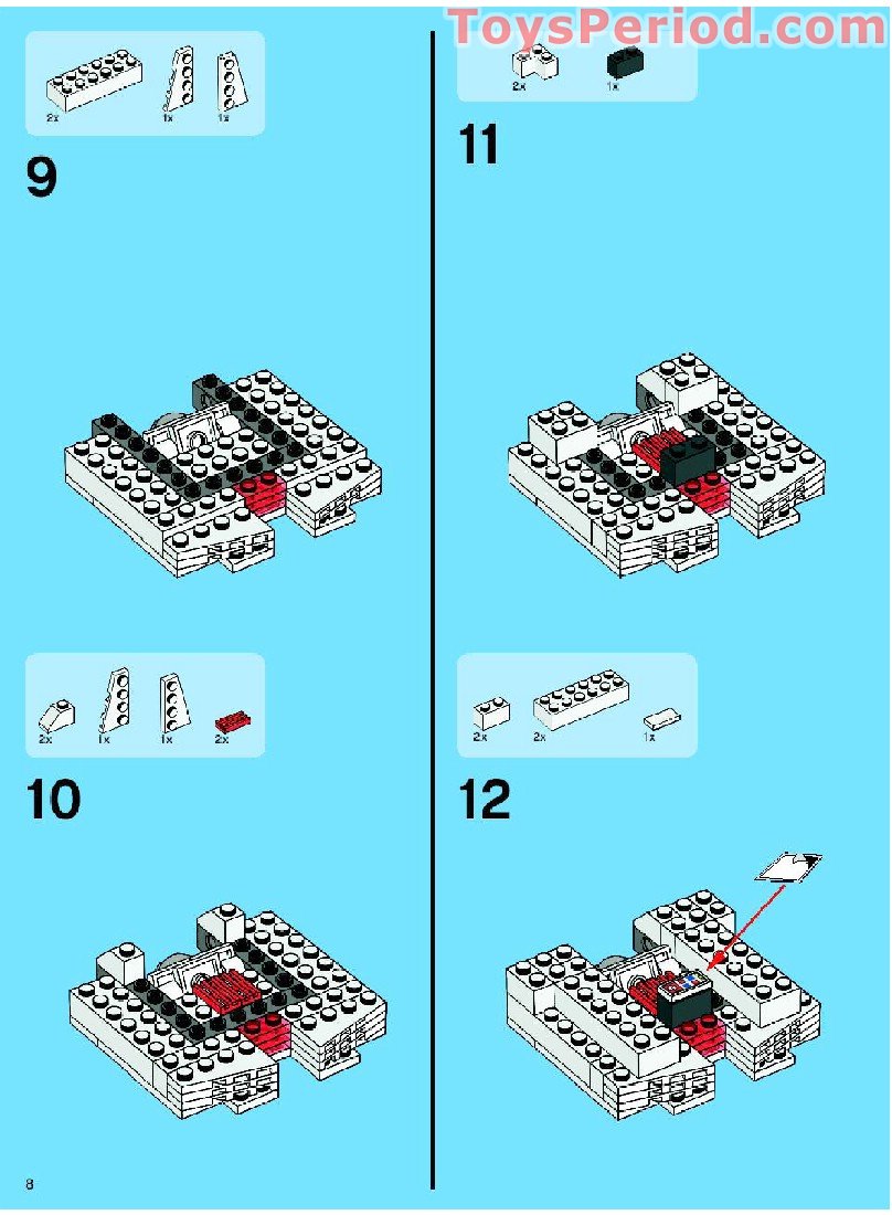 LEGO 10192 Space Skulls Instructions and Parts List