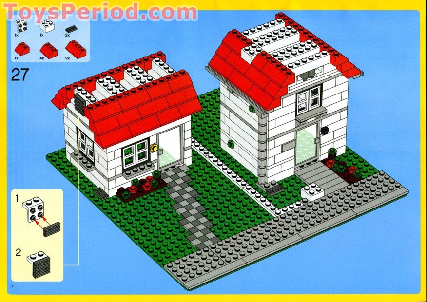 LEGO 4956 House Instructions and Parts List
