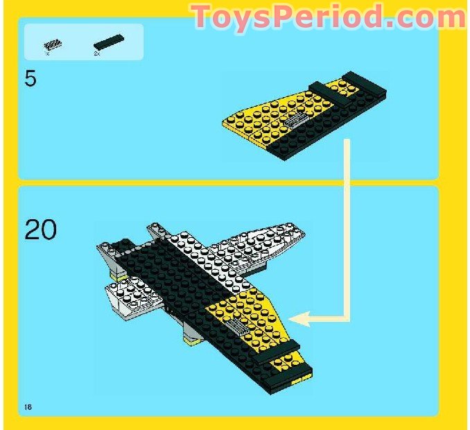 LEGO 6745 Propeller Power Instructions and Parts List