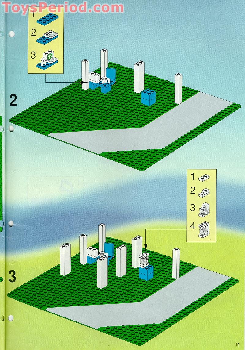 LEGO 6598 Metro PD Station Instructions and Parts List