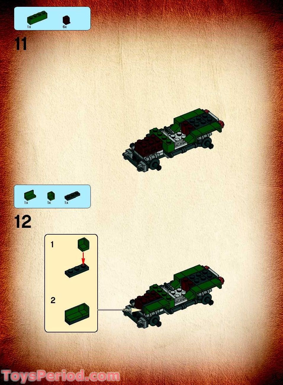 LEGO 7628 Peril in Peru Instructions and Parts List