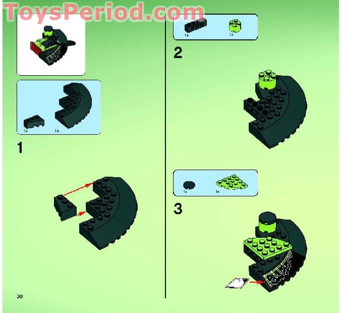 LEGO 7644 MX-81 Hypersonic Operations Aircraft Instructions and Parts List