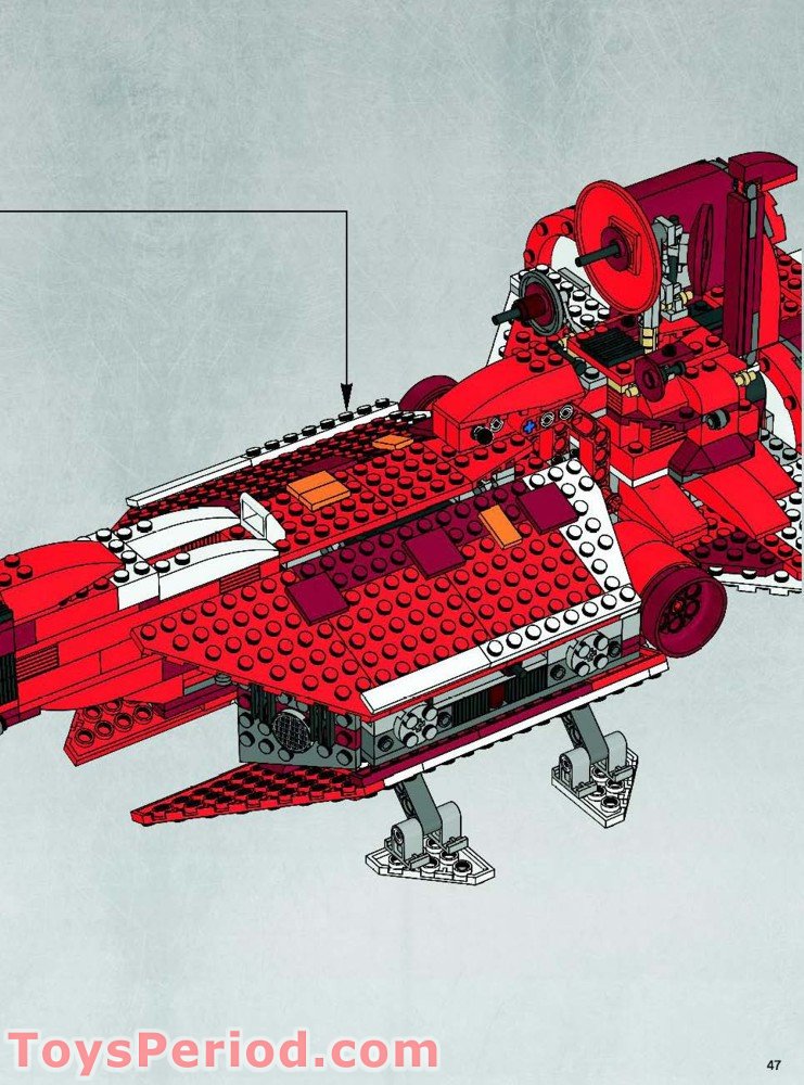 LEGO 7665 Republic Cruiser (Limited Edition - with R2-R7) Set Parts ...