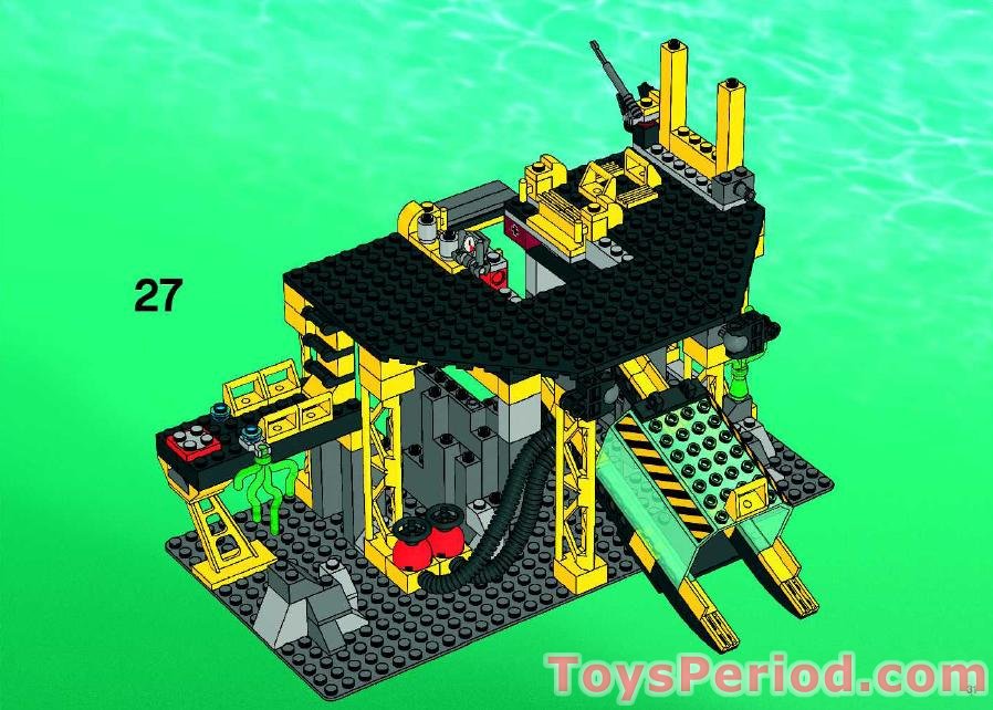 LEGO 7775 Aquabase Invasion Instructions and Parts List
