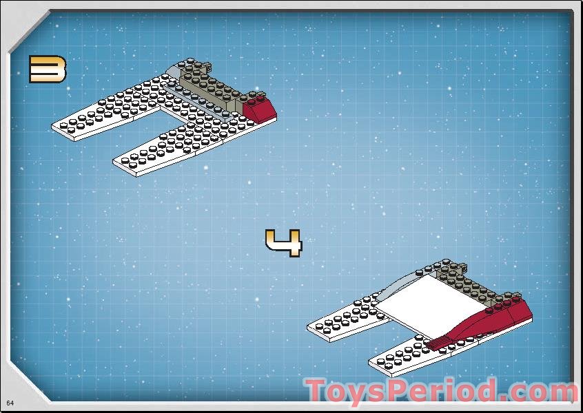 LEGO 7163 Republic Gunship Instructions and Parts List