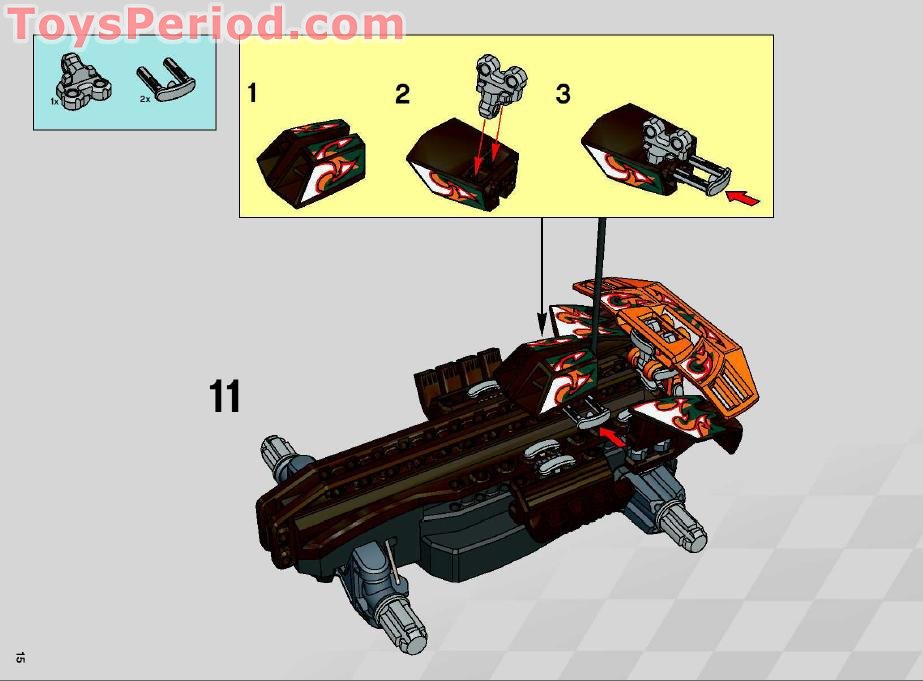 LEGO 8676 Sunset Cruiser Instructions and Parts List