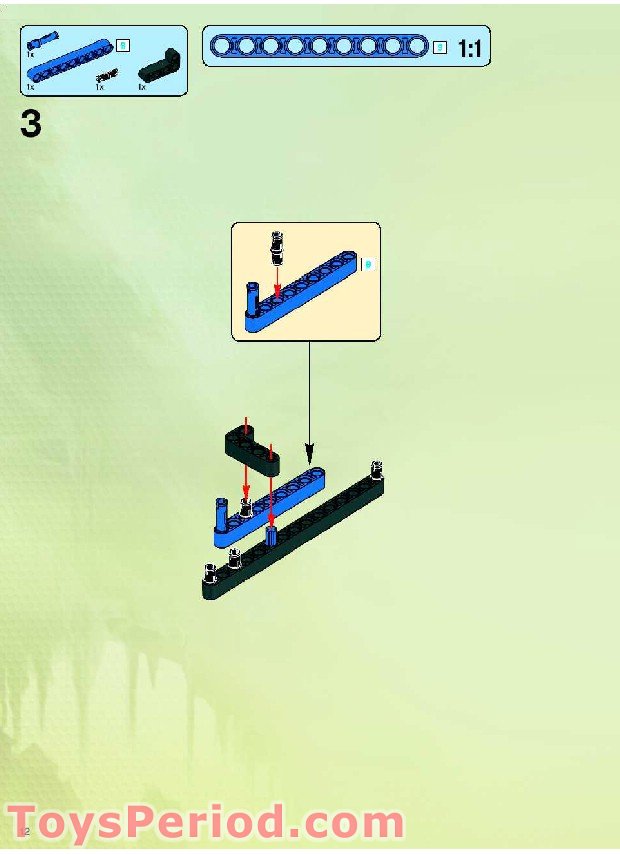 LEGO 8942-1 Jetrax T6 Instructions and Parts List