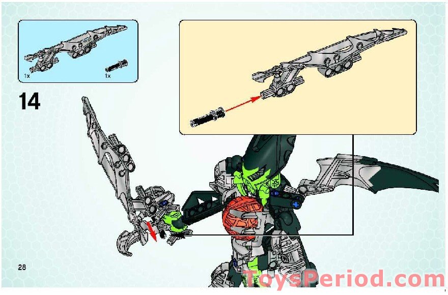 LEGO 8952 Mutran and Vican Instructions and Parts List