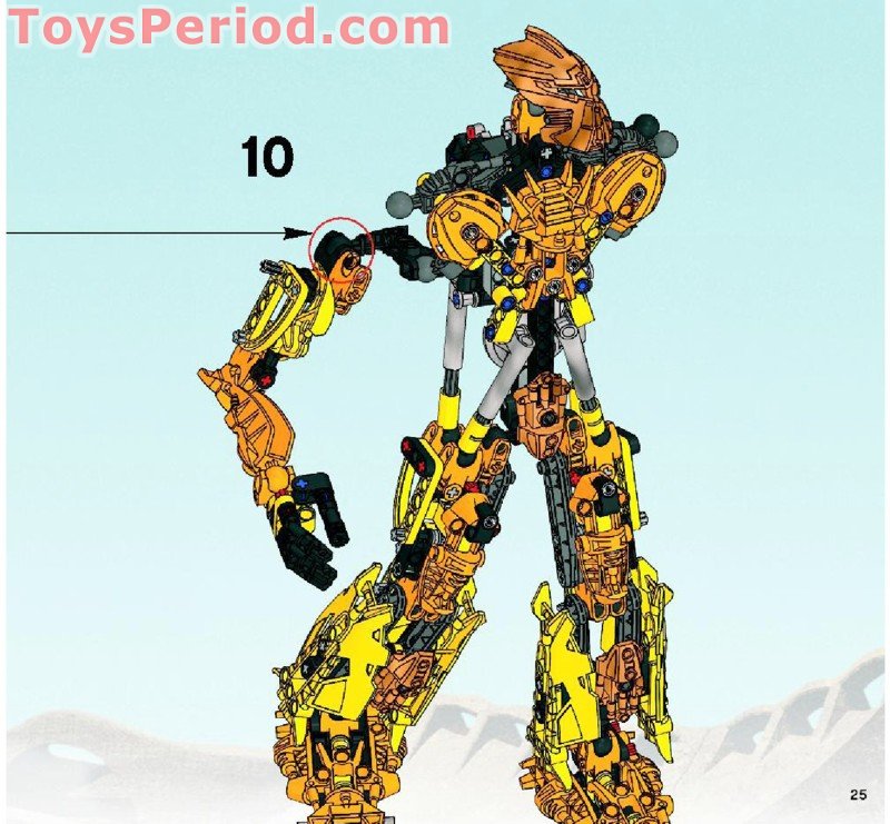 LEGO 8998 Toa Mata Nui Instructions and Parts List