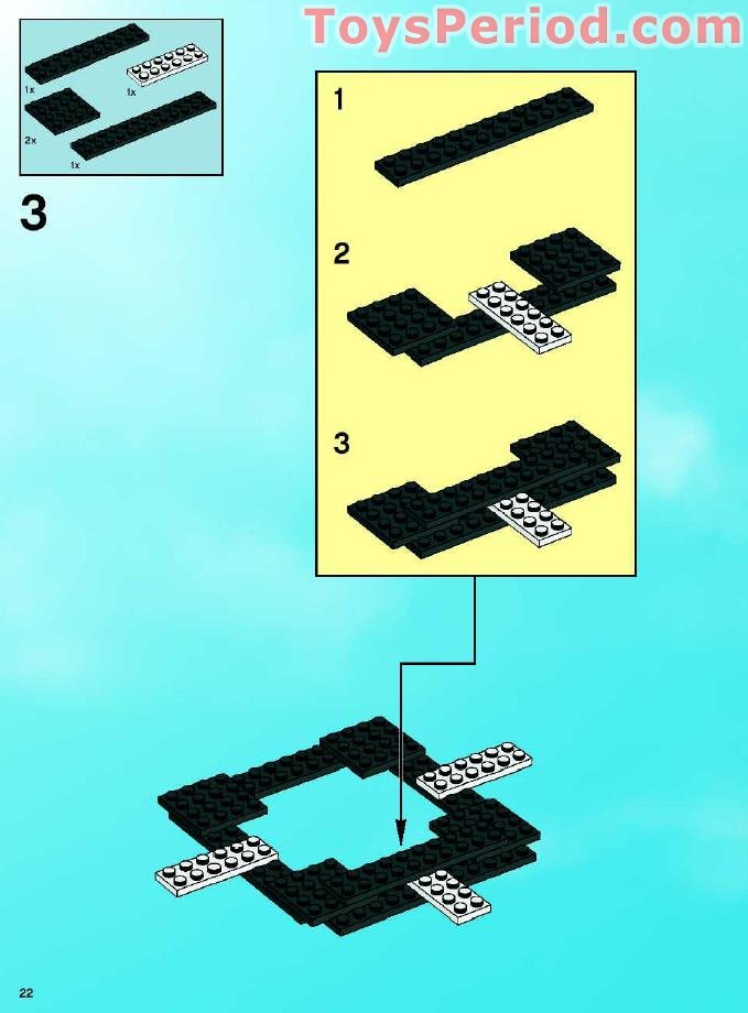 LEGO 8107 Fight for the Golden Tower Instructions and Parts List