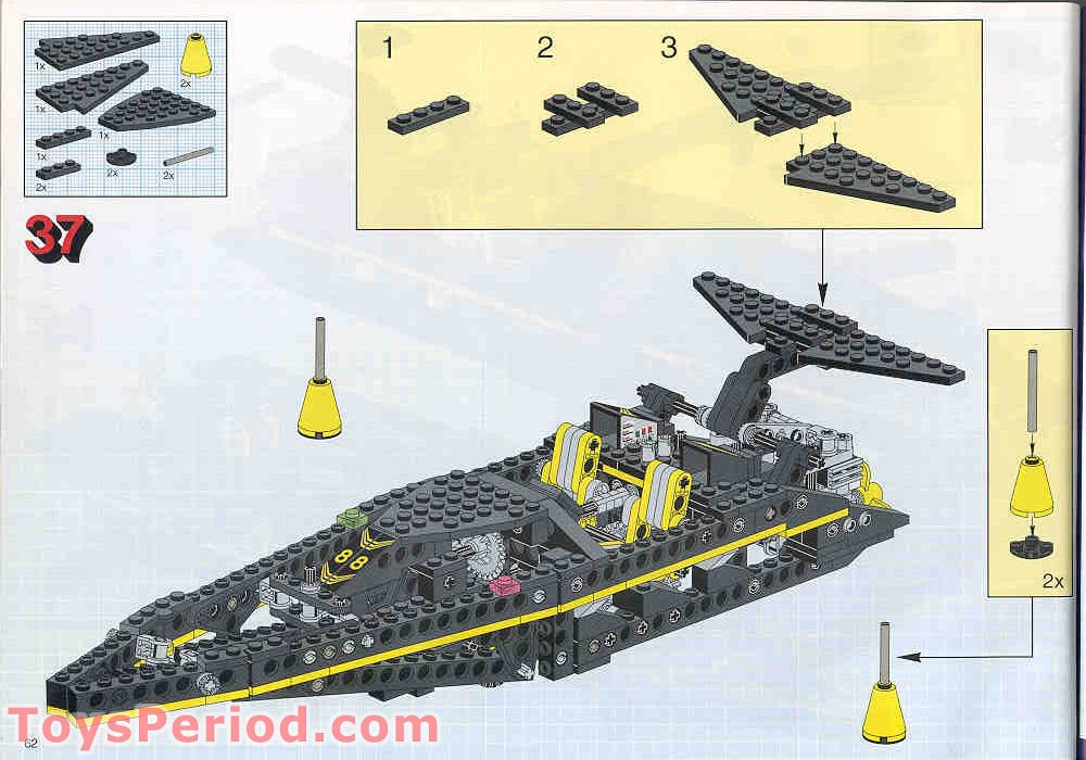 LEGO 8425 Black Hawk Instructions and Parts List