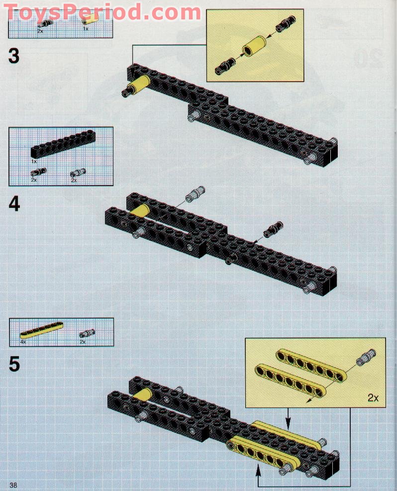 LEGO 8463 Forklift Truck Instructions and Parts List