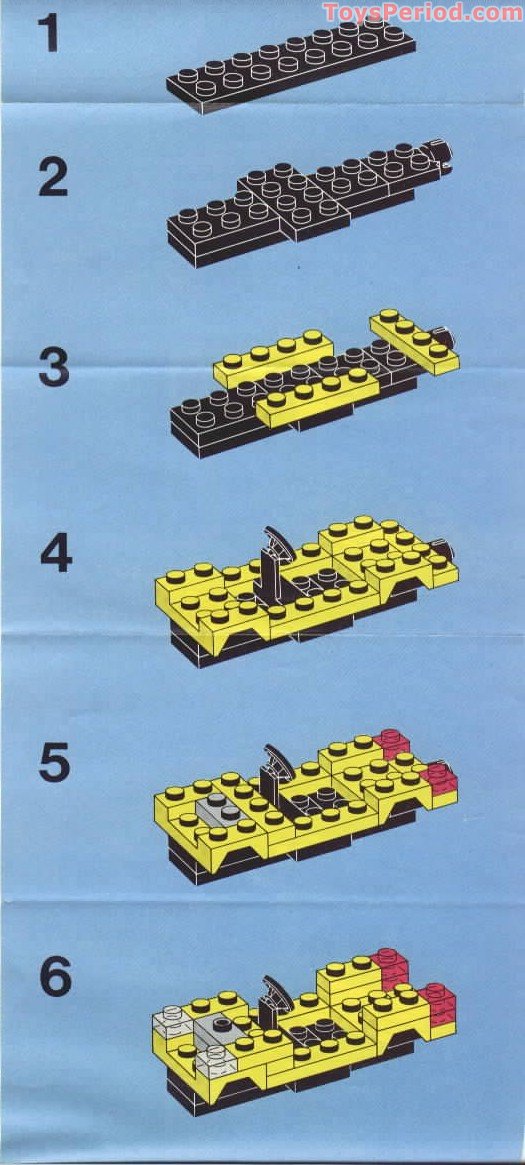 LEGO 6677 Motocross Racing Instructions and Parts List