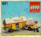 LEGO 671-1 Shell Fuel Tanker Instructions and Parts List