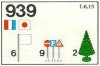 LEGO 939 Flags, Trees and Road Signs Set Parts List