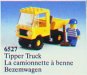 LEGO 6527 Tipper Truck Instructions and Parts List